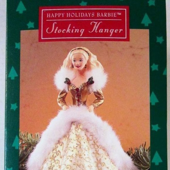 Barbie | Holiday | Hallmark 995 Vintage Happy Holidays Barbie Stocking ...